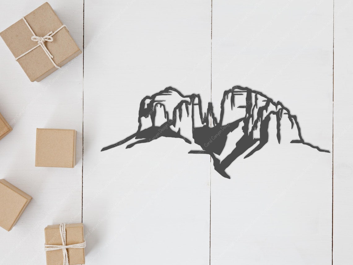 Sedona Mountains SVG Outline Digital Cut File Cathedral - Etsy