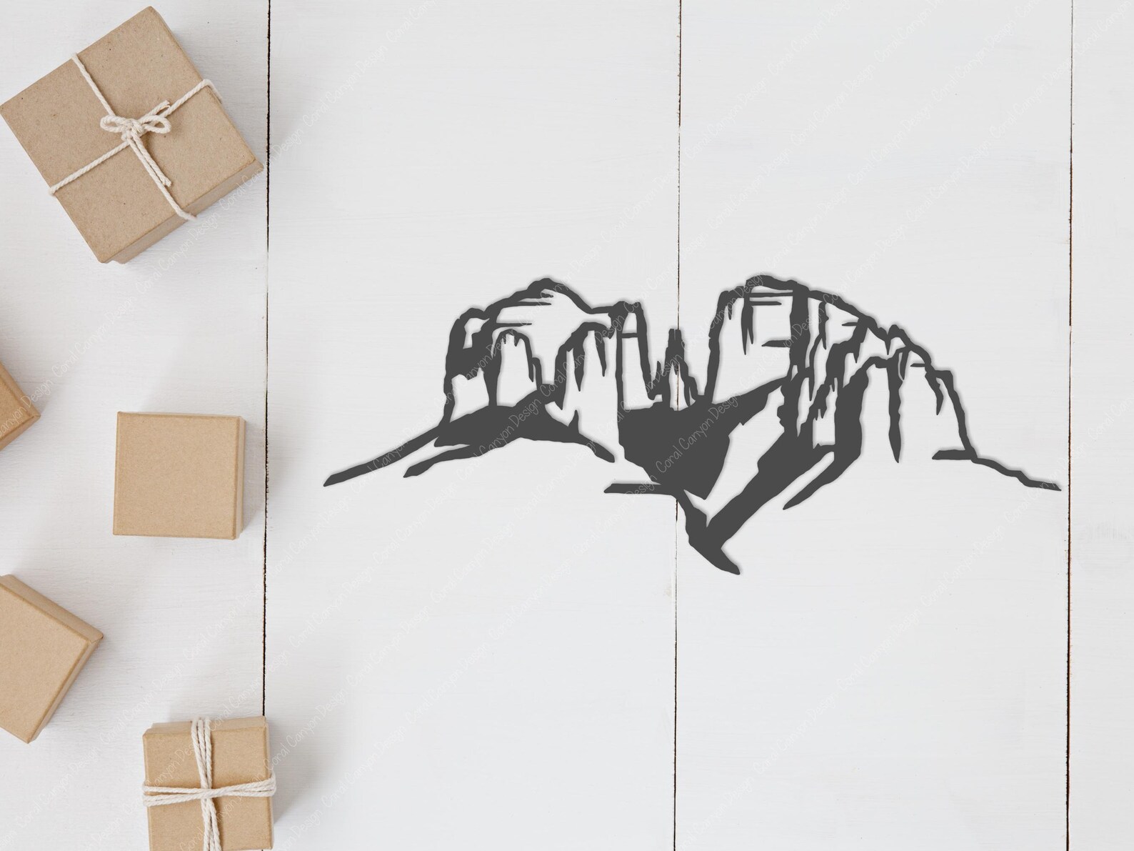 Sedona Mountains SVG Outline | Digital Cut File | Cathedral Rock | Red ...