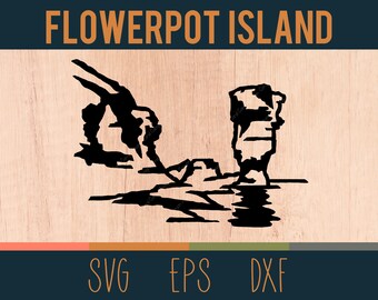 Lake Minnewanka SVG, Banff National Park, Tree Border, Lake Island ...