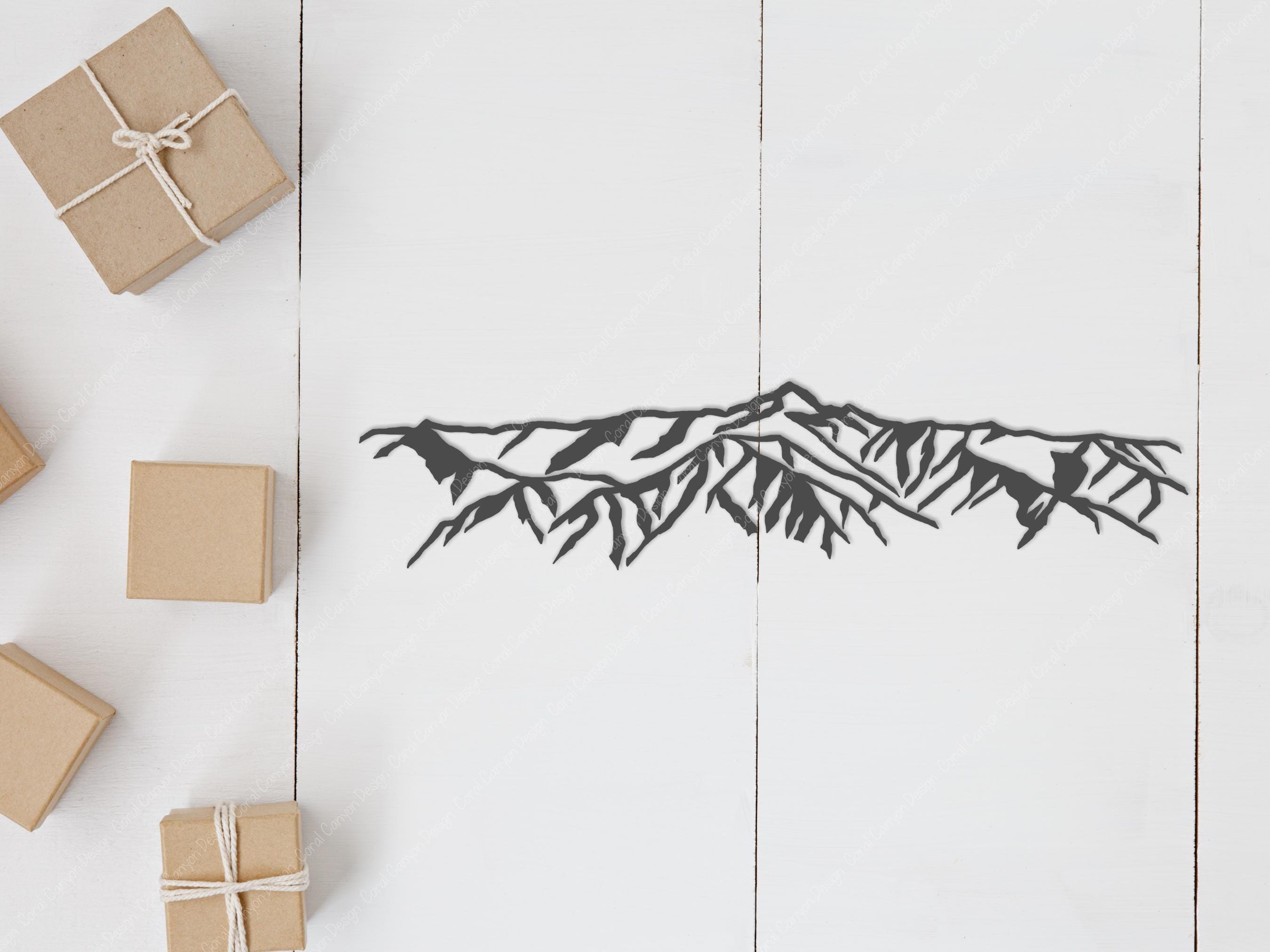 Mount Wilson SVG Outline | Digital Cut File | San Gabriel Mountains ...