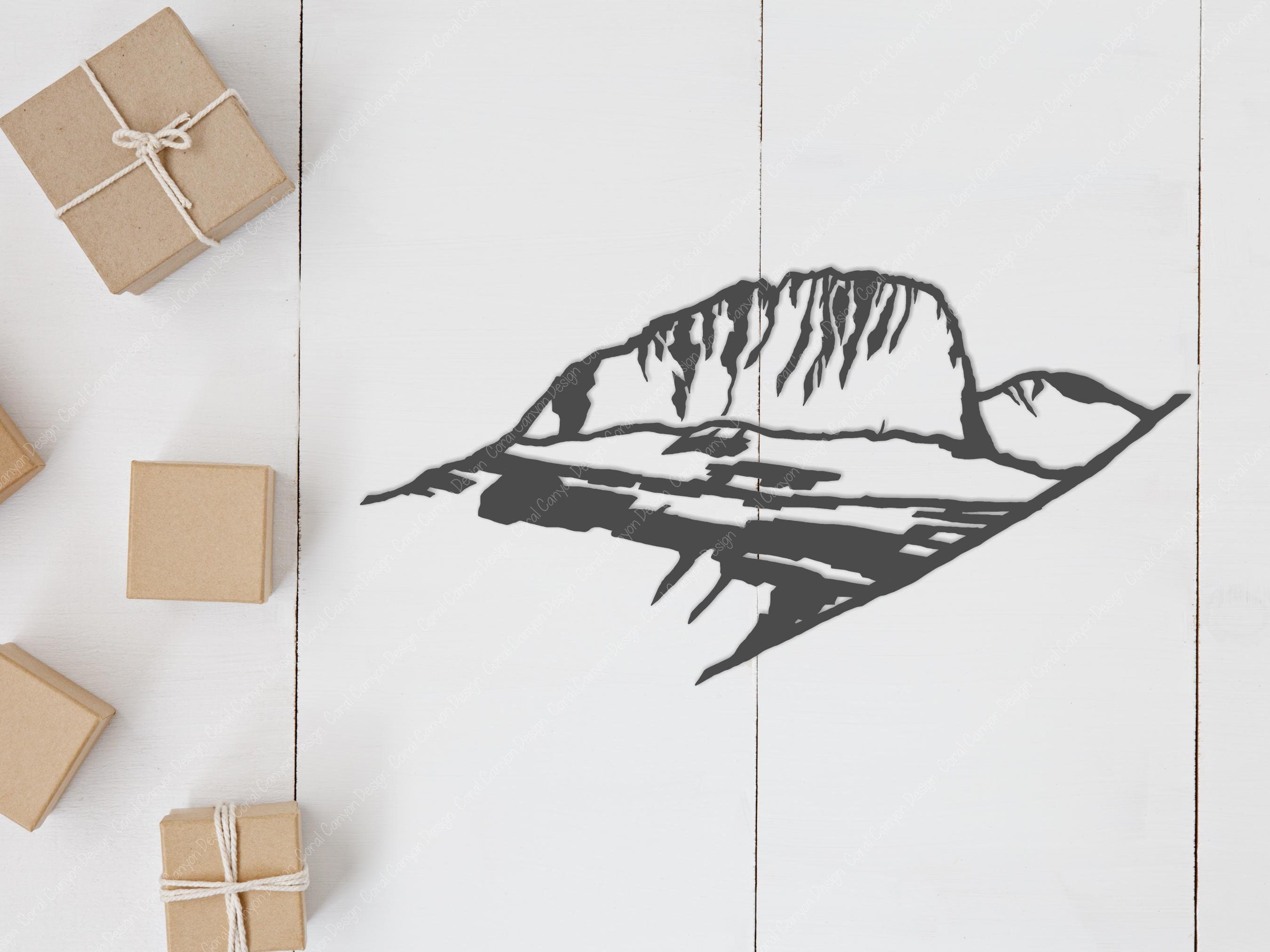 Mount Olympus Greece SVG Outline Digital Cut File Olympus - Etsy