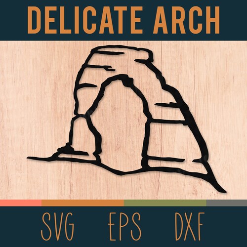 Utah SVG Printable JPG PNG Cut File Delicate Arch - Etsy