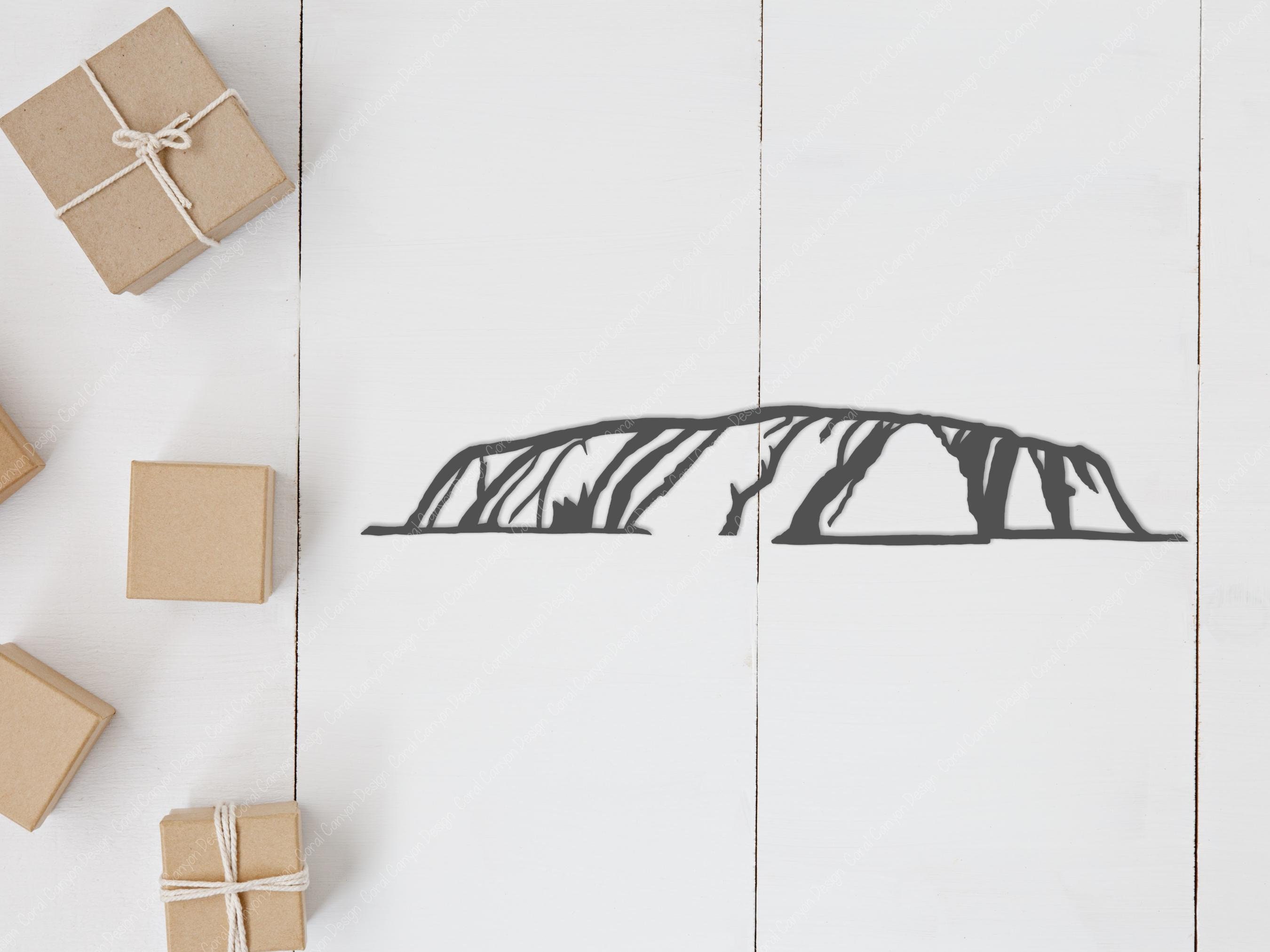 Uluru SVG Outline Digital Cut File Uluru-kata Tjuta - Etsy Canada