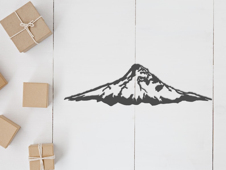 Mount Hood SVG Outline Digital Cut File Oregon Cascade - Etsy