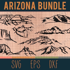 16 Arizona Mountains SVG Bundle | Digital Cut File | Sedona ...