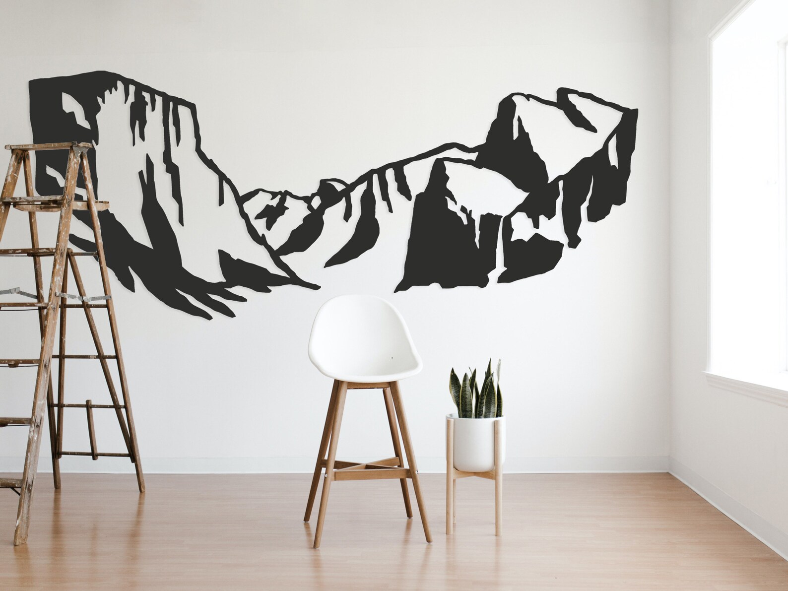 Yosemite Valley Outline | SVG Digital Cut File | Silhouette of National ...