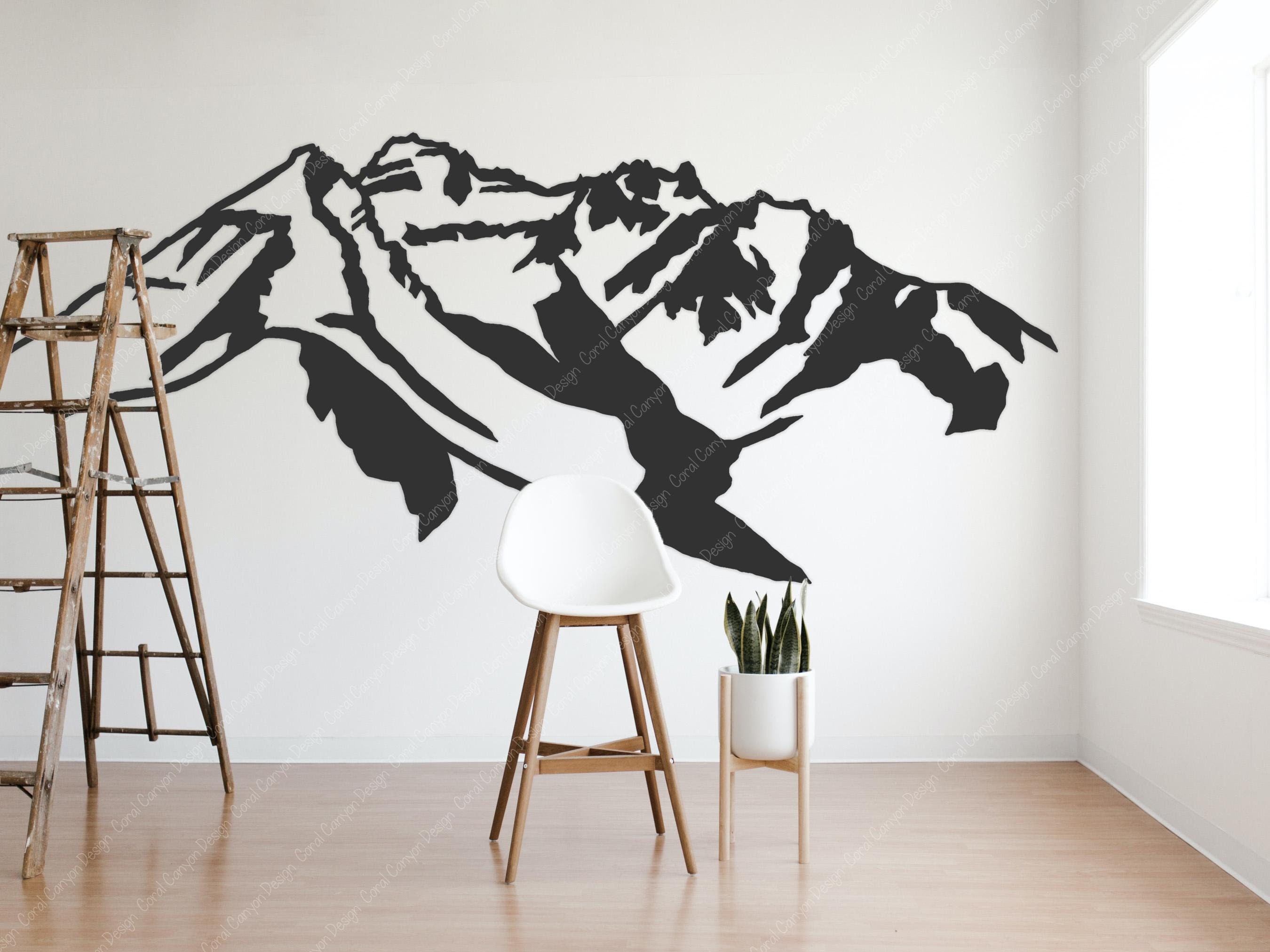 Broken Top Mountain SVG Outline | Digital Cut File | Cascade Volcanic ...