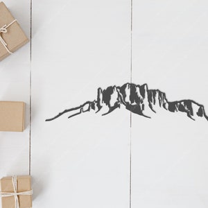 Superstition Mountains SVG Outline | Digital Cut File | Superstition ...