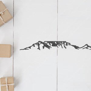 Table Mountain SVG Outline | Digital Cut File | Cape Town, South Africa ...