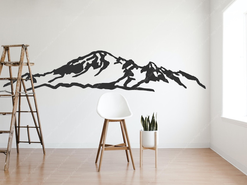 Mount Baker SVG Outline Digital Cut File Washington State - Etsy
