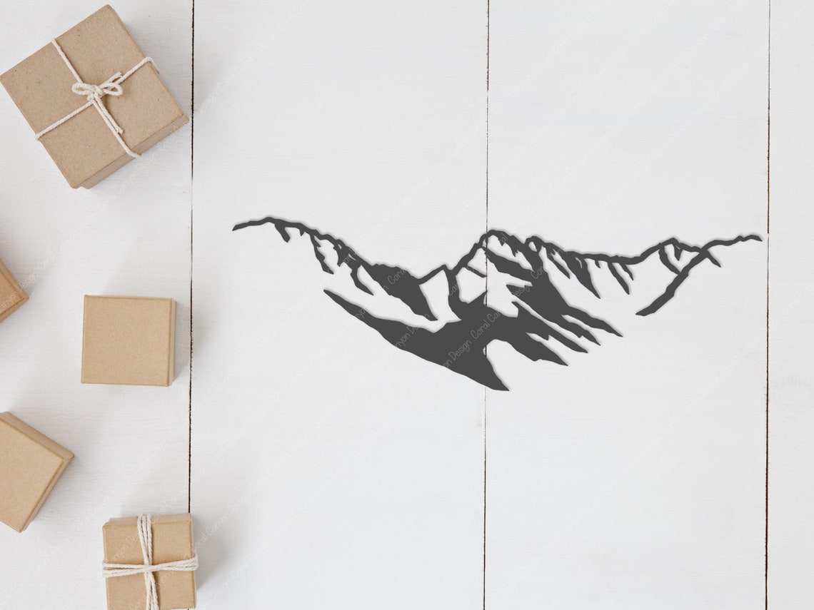 Mount Powell SVG Outline | Digital Cut File | Southern Rocky Mountains ...