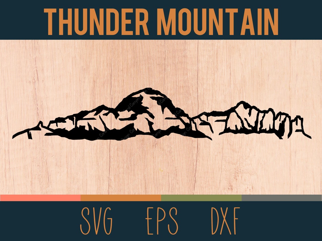 Thunder Mountain SVG Outline Digital Cut File Capitol Butte Sedona ...