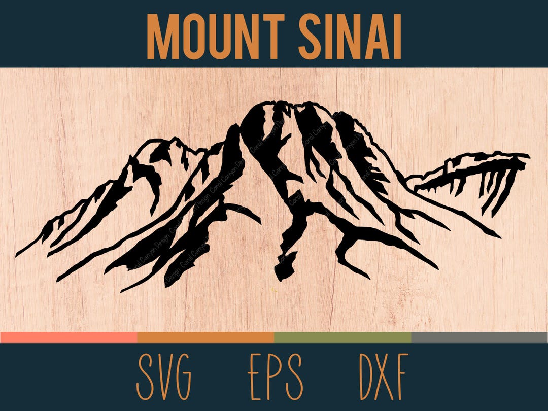 Mount Sinai SVG Outline | Digital Cut File | Sinai Peninsula of Egypt ...
