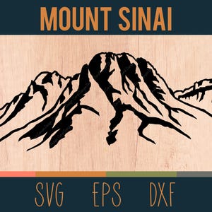 Mount Sinai SVG Outline | Digital Cut File | Sinai Peninsula of Egypt ...