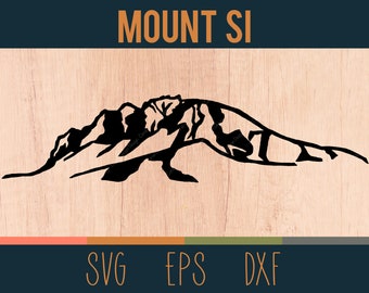 Mount Rainier SVG Outline Digital Cut File Washington - Etsy