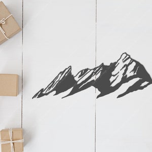 Flatiron Mountains SVG Outline | Digital Cut File | Front Range of the ...