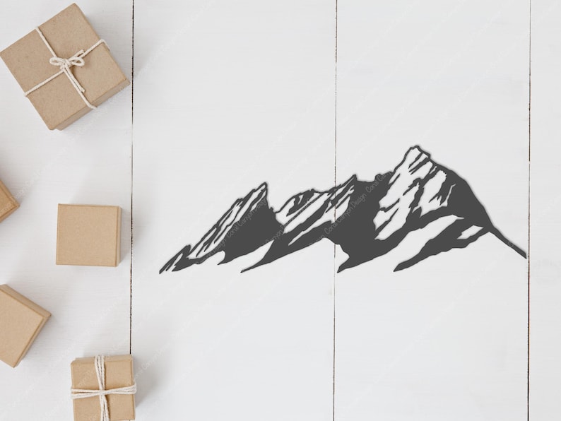 Flatiron Mountains SVG Outline | Digital Cut File | Front Range of the ...