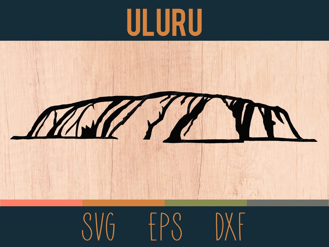 Uluru SVG Outline | Digital Cut File | Uluru-kata Tjuta National Park ...