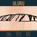 Uluru SVG Outline | Digital Cut File | Uluru-kata Tjuta National Park ...