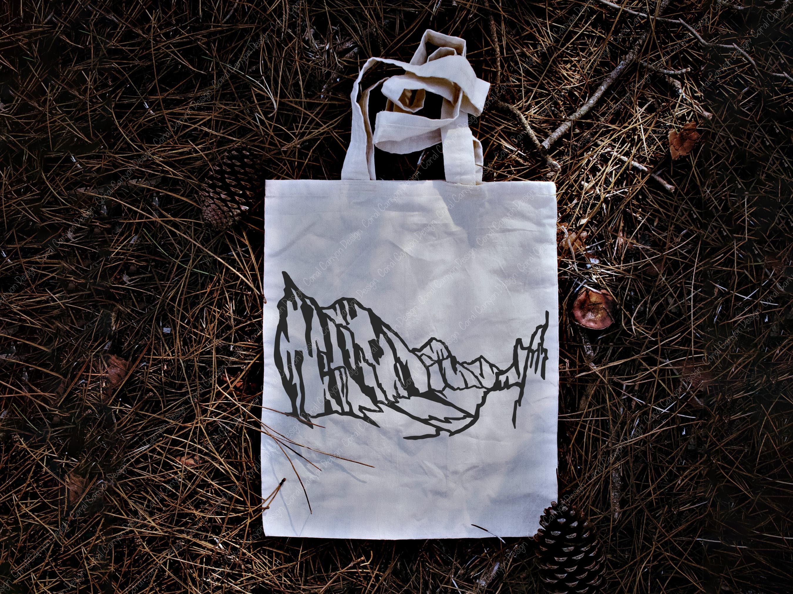 Zion Canyon SVG Outline | Digital Cut File | Zion National Park, Utah ...