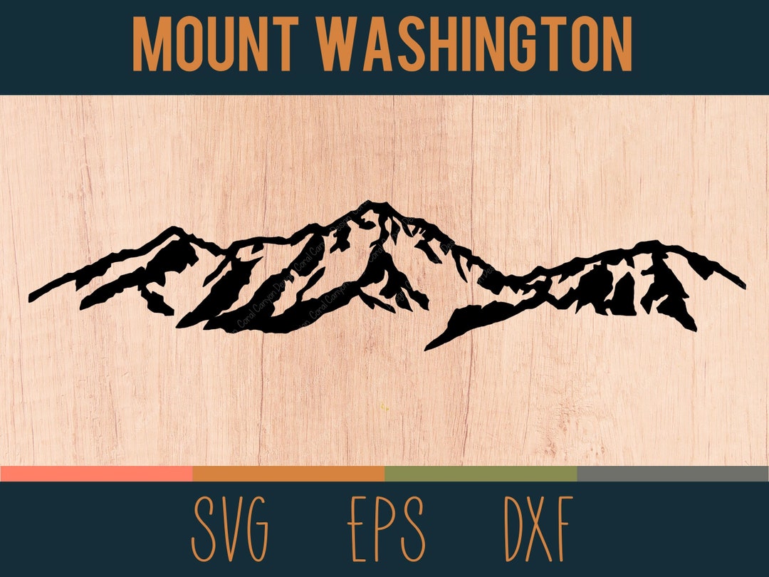 Mount Washington SVG Outline | Digital Cut File | Olympic Mountains of ...