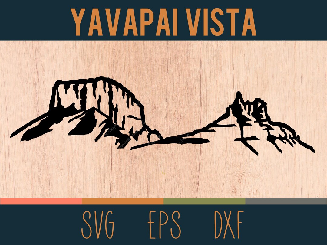 Yavapai Vista SVG Outline | Digital Cut File | Coconino National Forest ...