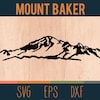 Denali Mountains Outline SVG Digital Cut File | Mount Mckinley, Alaska ...