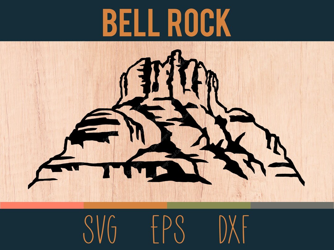 Bell Rock SVG Outline | Digital Cut File | Yavapai County | Coconino ...