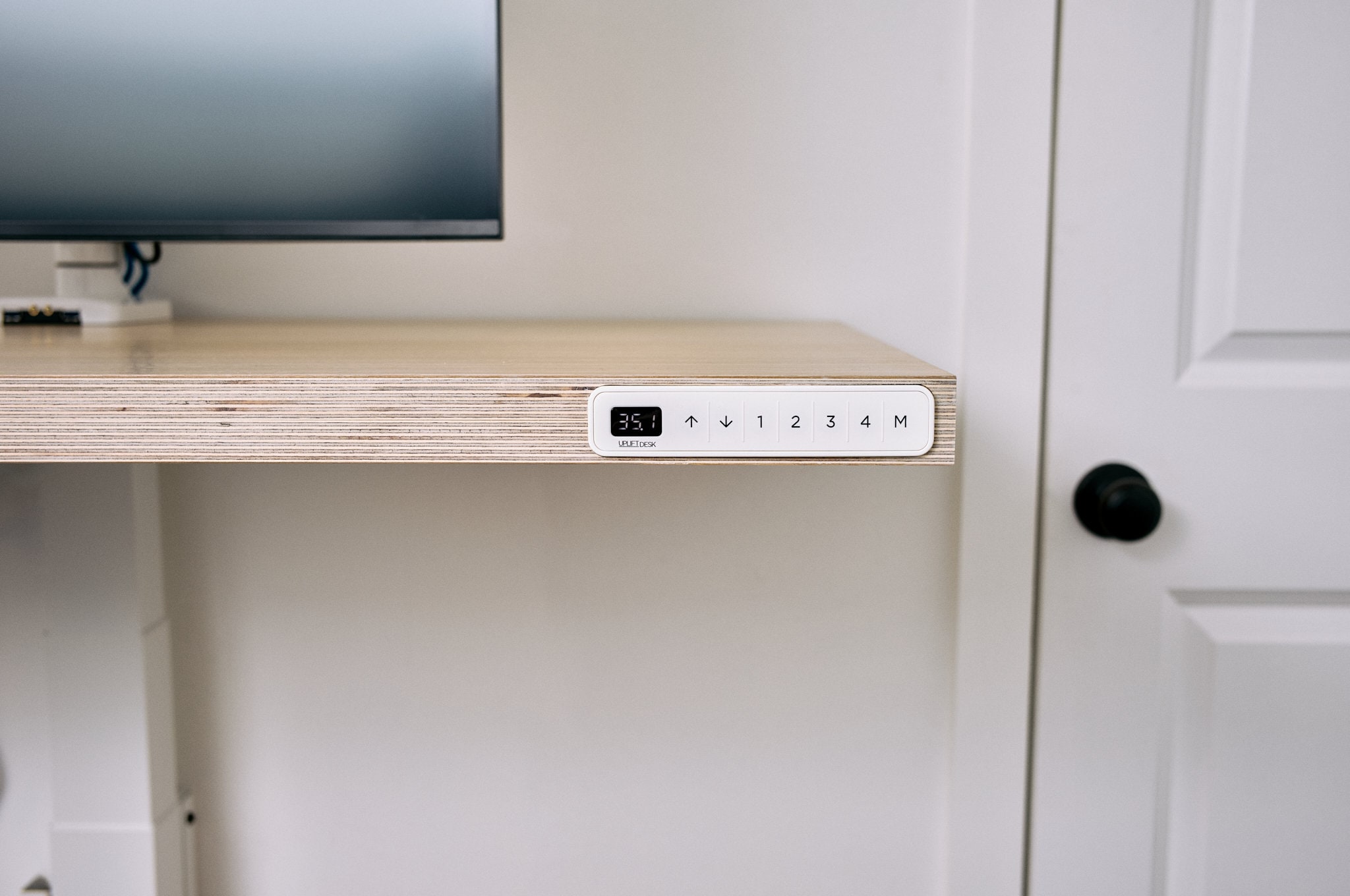 Modern / Minimalist Oak Desktop for Standing Desk (uplift and Others ...