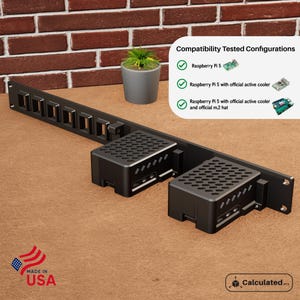 19" Rack Mount – Compatible With Raspberry Pi 5 (single or Dual Mount ...