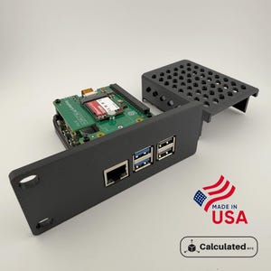 Raspberry Pi 5 Rack Mount Case | Half-rack 1U Design | Compatible With ...
