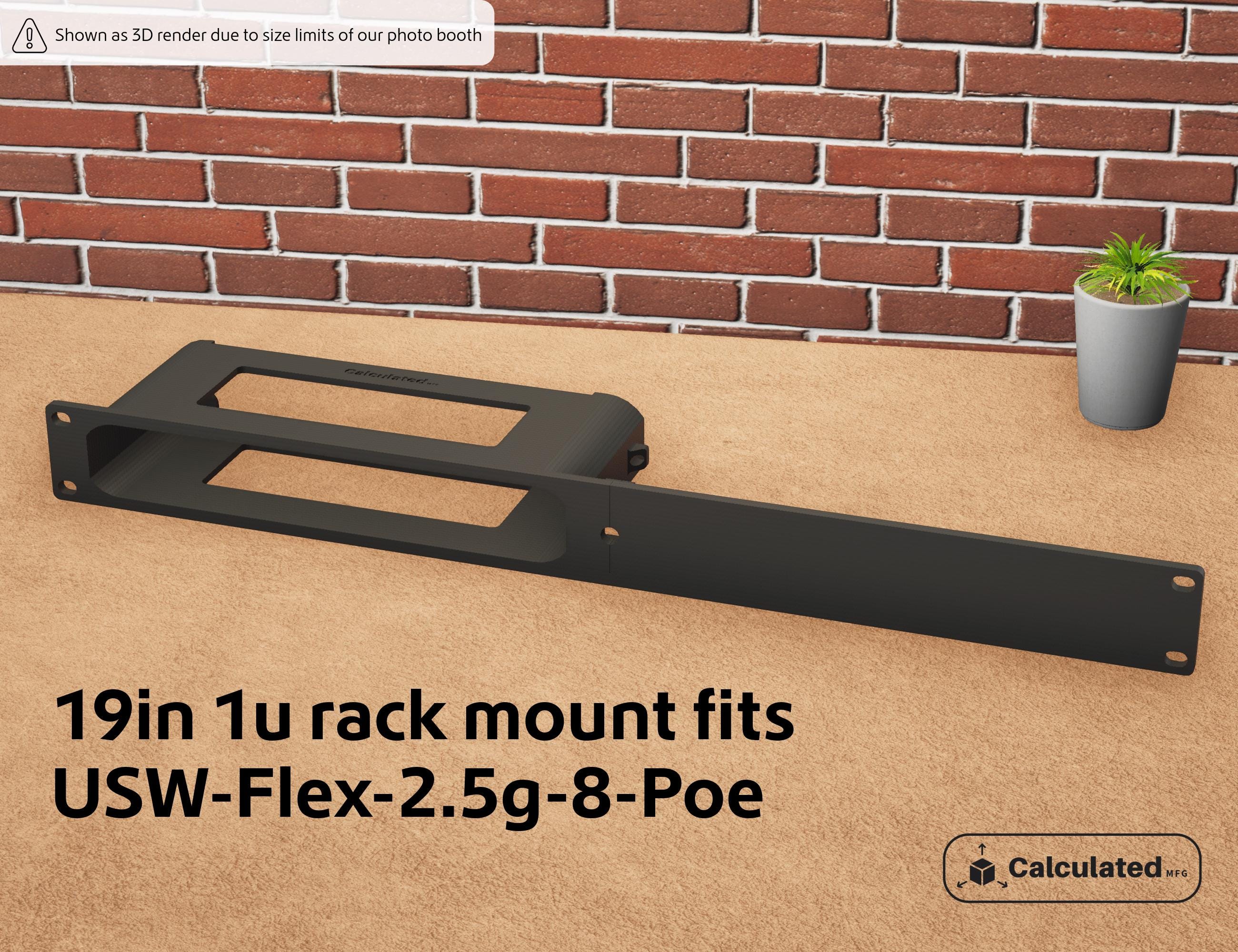 19in 1U Rack Mount Fits Unifi Usw-flex-2.5g-8-poe | 1u Mount for ...