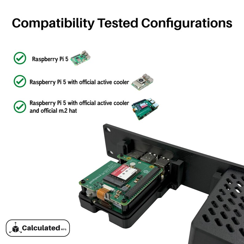 Raspberry Pi 5 Rack Mount | 10" 1U | PETG | Keystone Jack | Dual Pi or ...