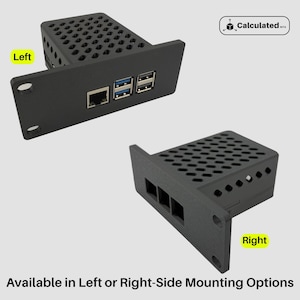 Raspberry Pi 5 Rack Mount Case | Half-rack 1U Design | Compatible With ...