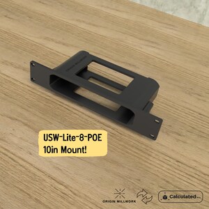 10" Rack Mount for Unifi Usw-lite-8-poe – Secure 1U Network Switch ...
