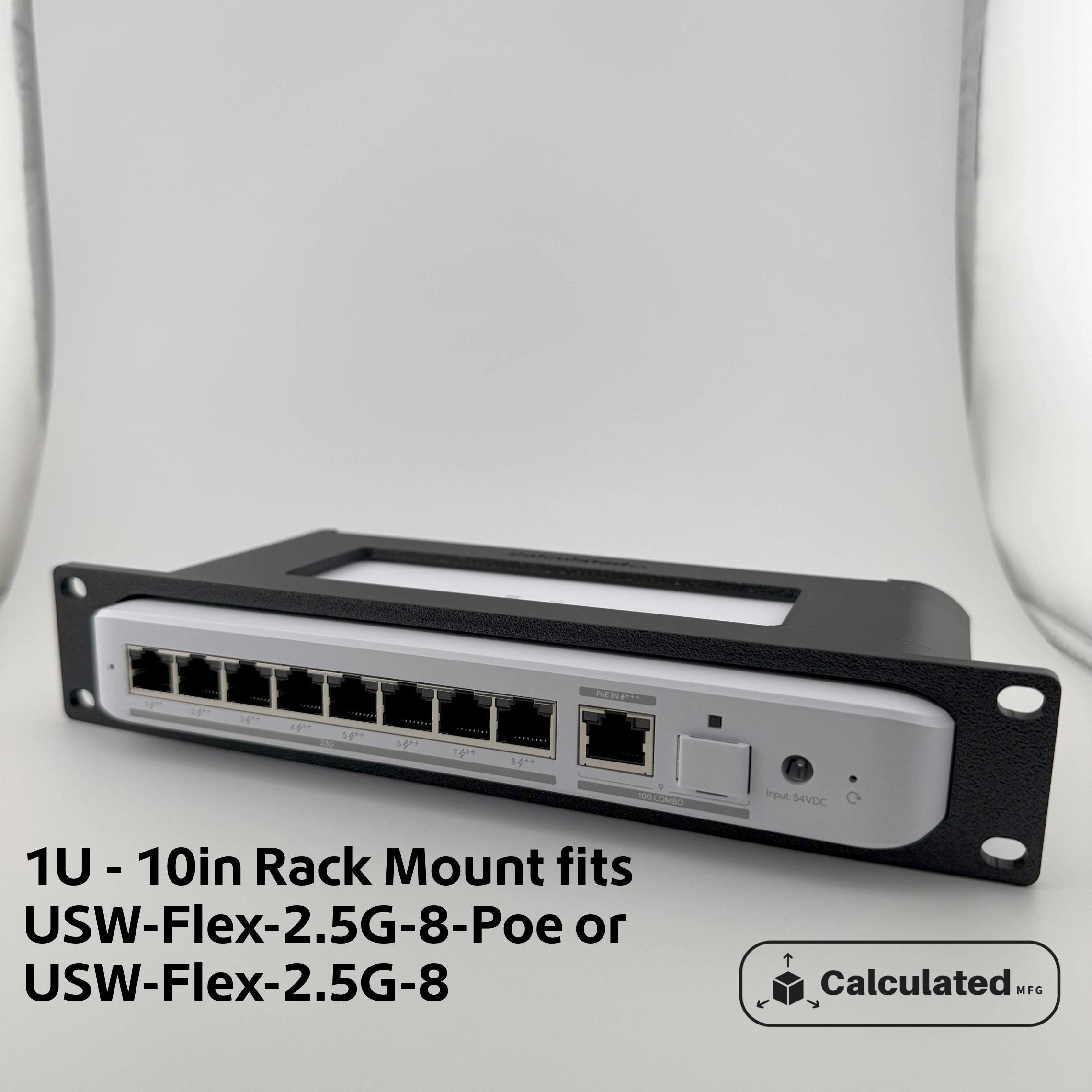 10in 1U Rack Mount Fits Unifi Usw-flex-2.5g-8-poe and Usw-flex-2.5g - 8 ...