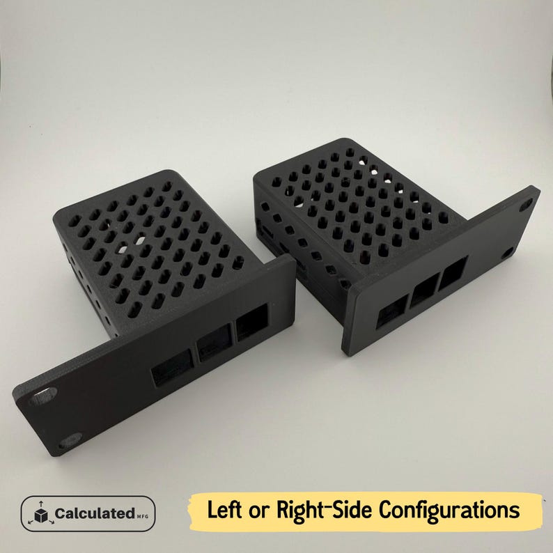 Raspberry Pi 5 Rack Mount Case Half Rack 1u Design Compatible With Official Cooler And M 2 Hat