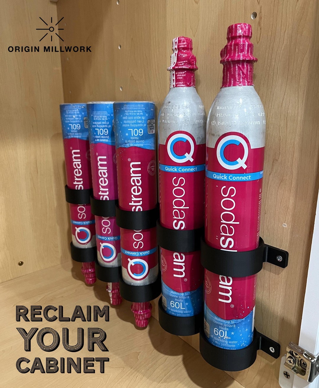 Soda Stream CO2 Bottle Holder Kit - Hardware, and Assembly Instructions ...