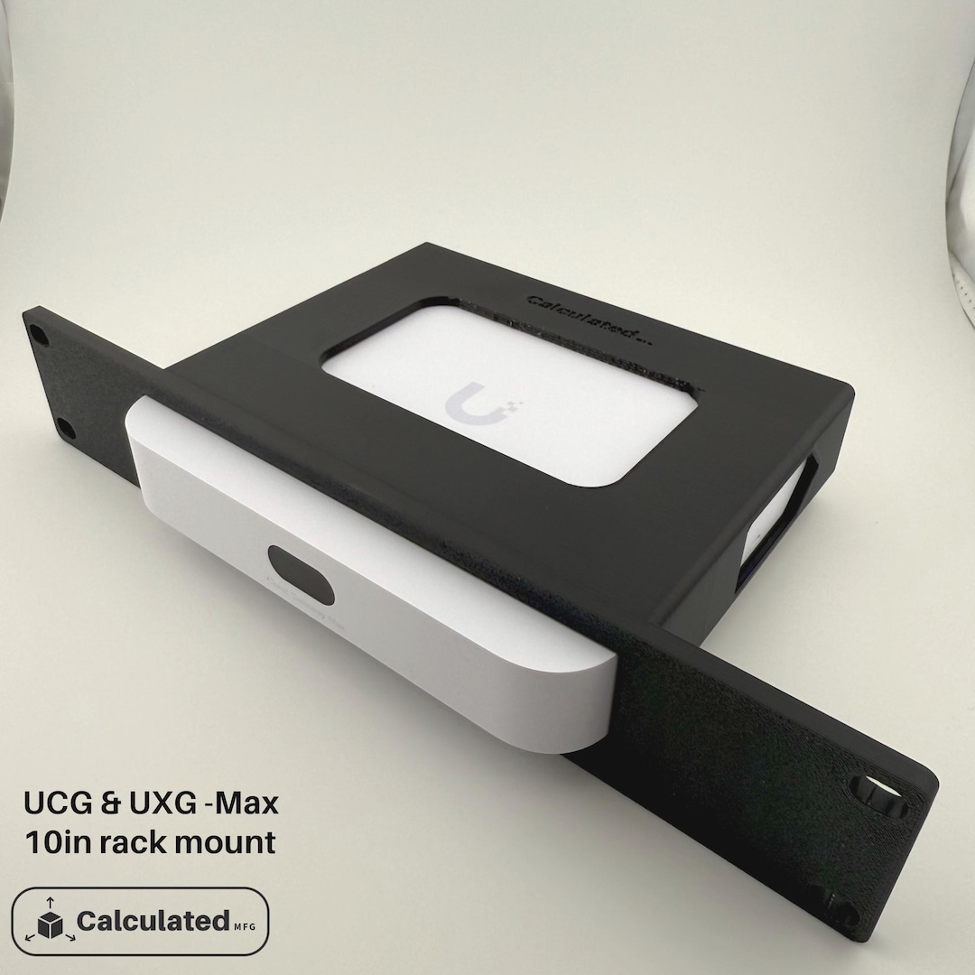 10” Rack Mount for Unifi Ucg-max & UXG-MAX | 1u Bracket for 10" Server ...