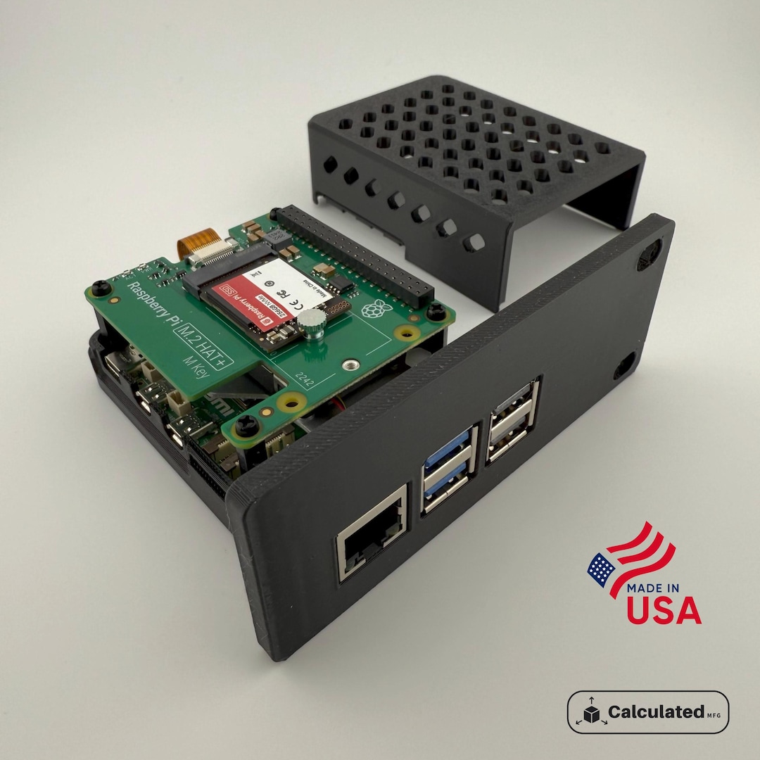 Raspberry Pi 5 Rack Mount Case | Half-rack 1U Design | Compatible With ...