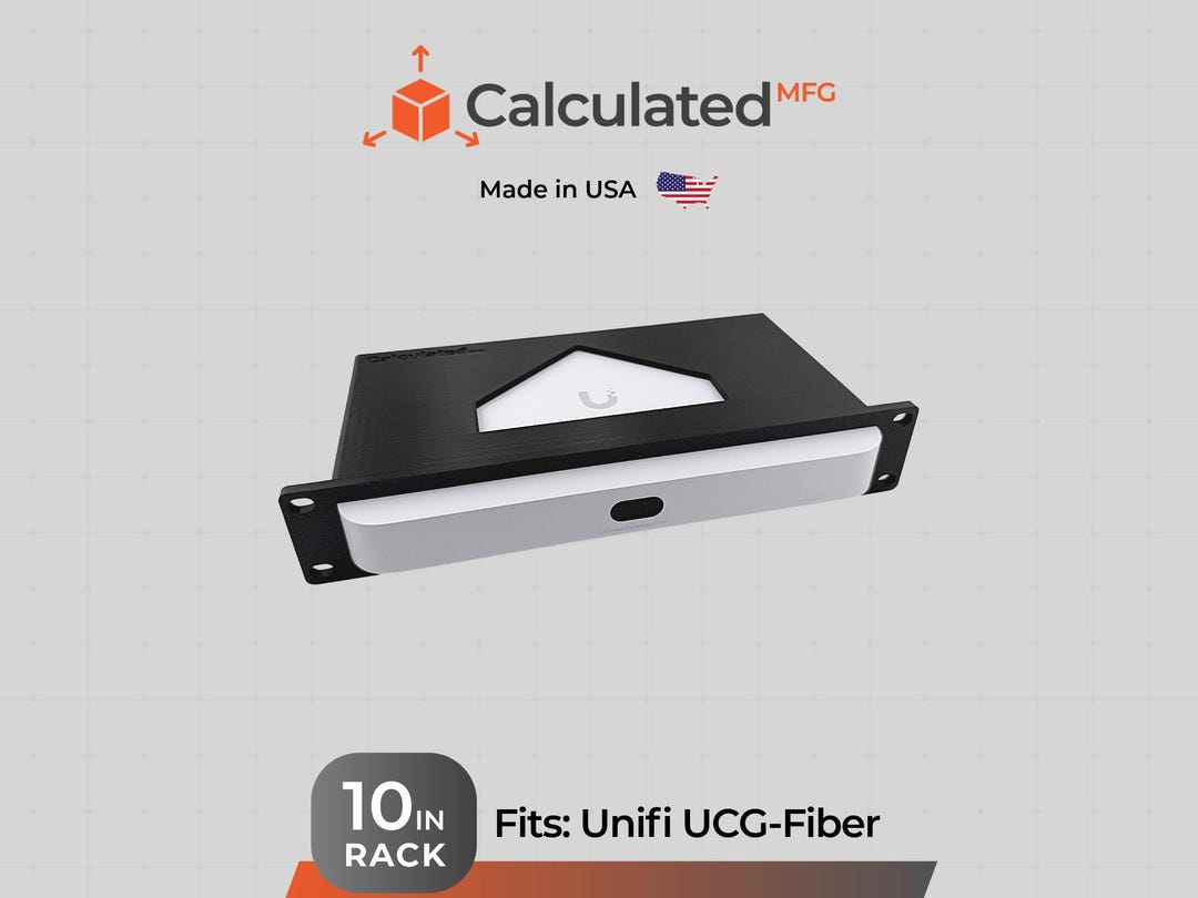10inch Mount for Unifi UCG Fiber 10" Rack Mount | 1U Mount for Unifi ...