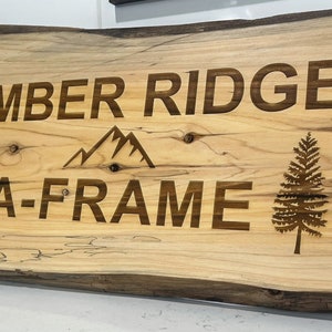 Personalized Live Edge Slabs Custom Wood Engraving Natural Wood Art - Etsy