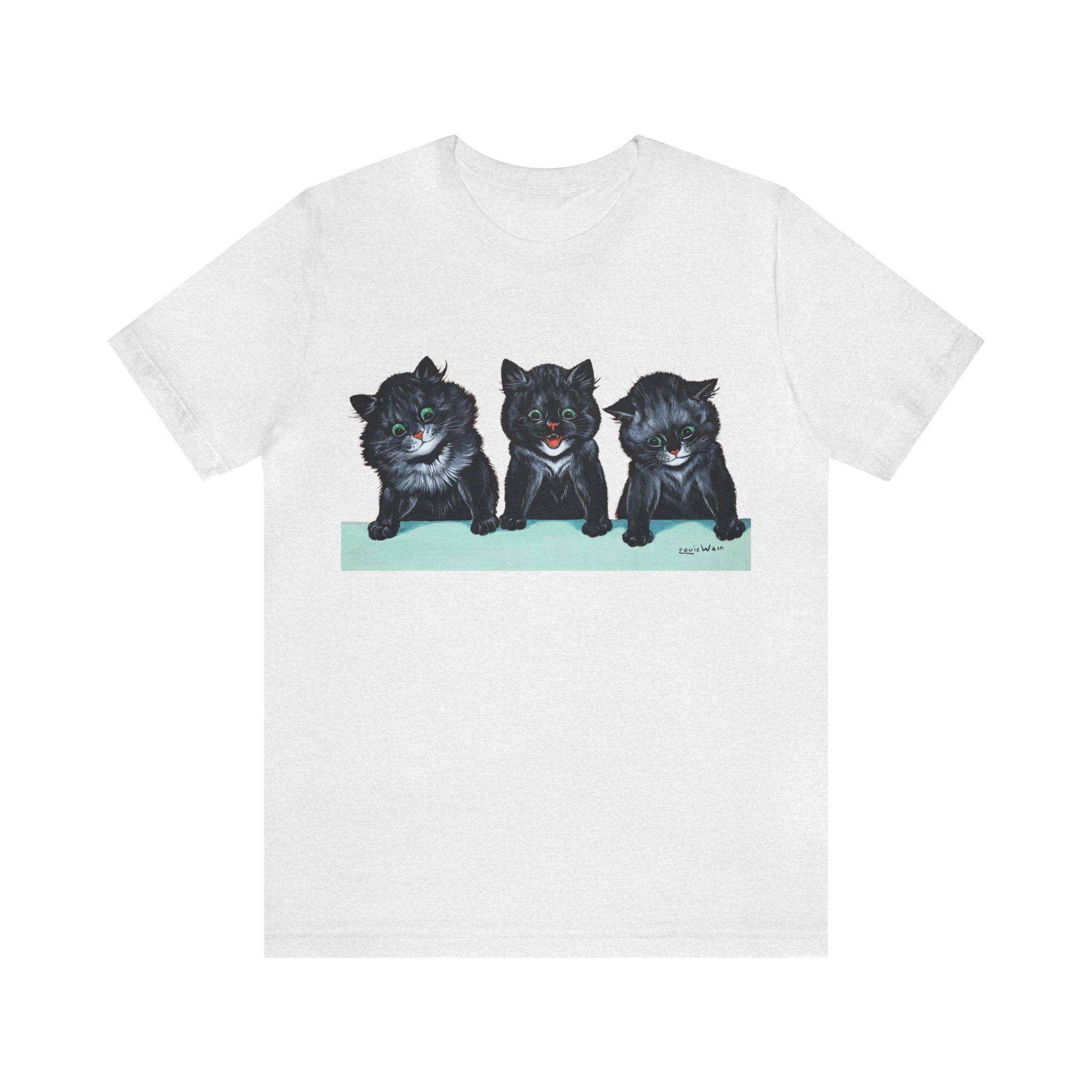 Louis Wain Anthropomorphised Cat Painting 3 Black Cats - Etsy