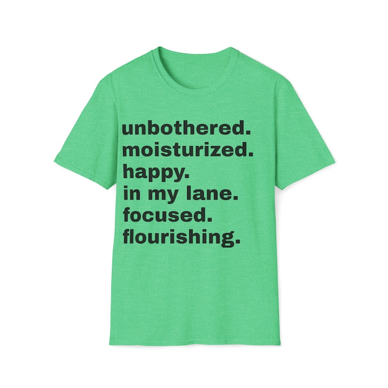 Unbothered. Moisturized. Happy. in My Lane. Focused. - Etsy