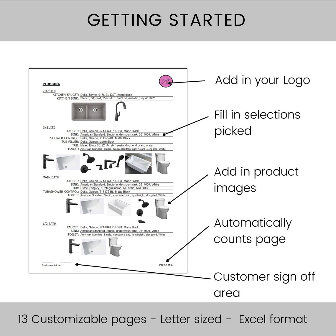 Interior Finishes Selections Package - Home Renovation, New Home Build ...