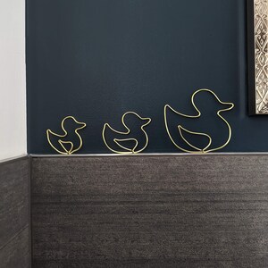 Wire Art Ducks Set of 3 Hand Made Wall Art Silver Gold Copper Black - Etsy