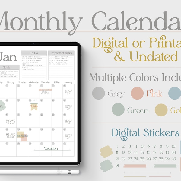 iPad Mini Planner - Etsy