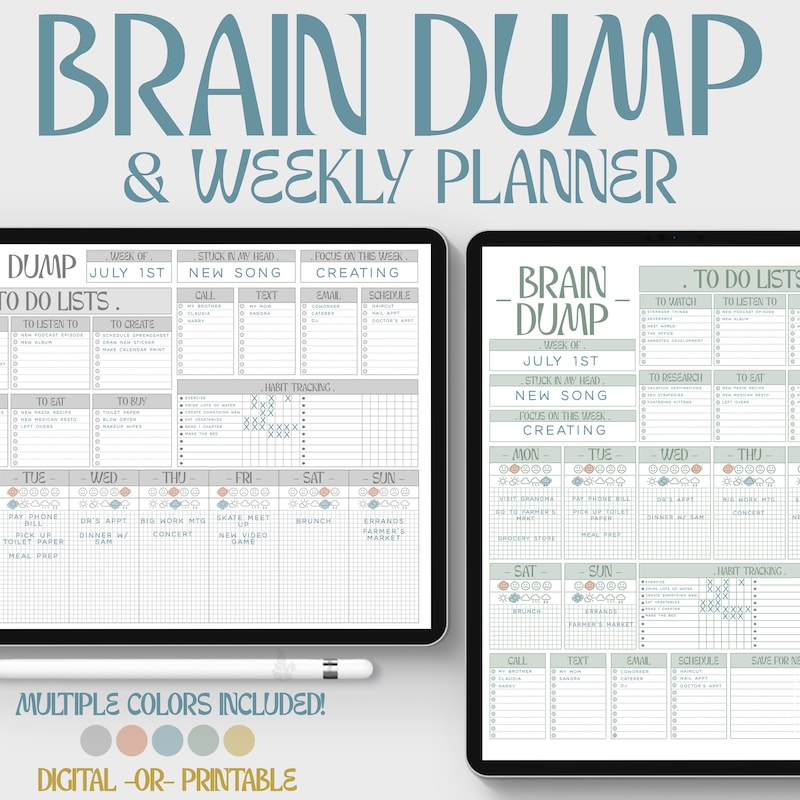 Brain Dump - Etsy