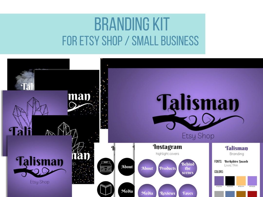 Etsy Branding Kit Etsy Banners Logos/icons Social Media - Etsy