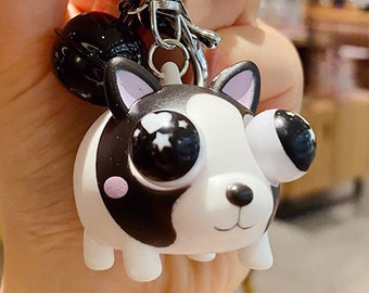 Popping Eyes Animal Keychain - Etsy